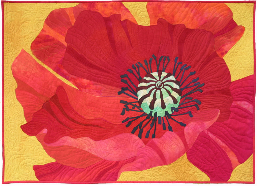 Poppy Flower Quilt Patterns
